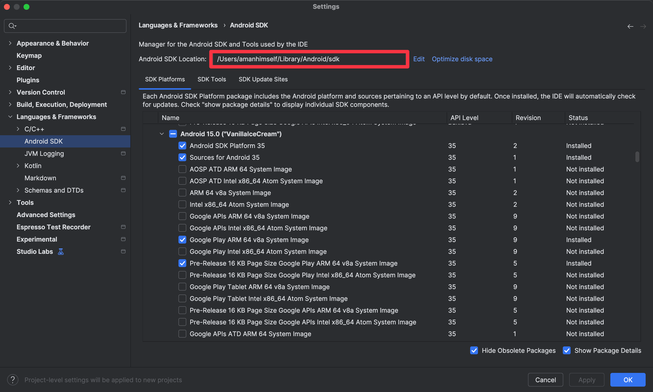 Android Studio Emulator Expo Documentation